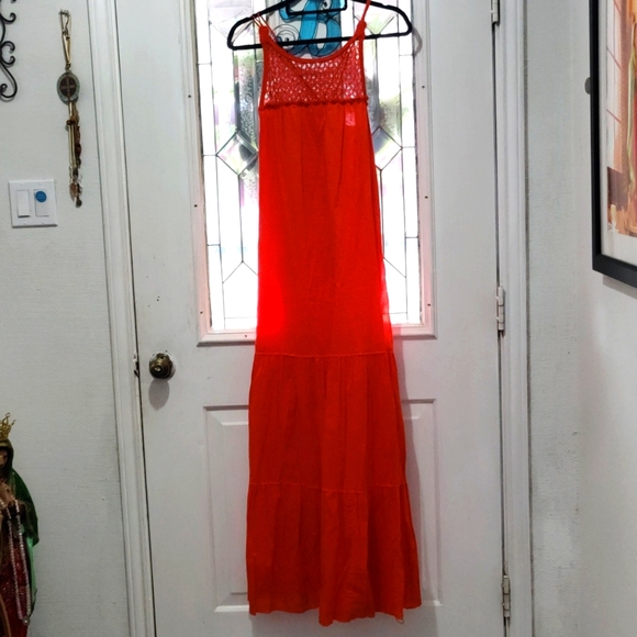Gianni Bini | Dresses | Gianni Bini Orange Party Dress Tiered Bottom ...